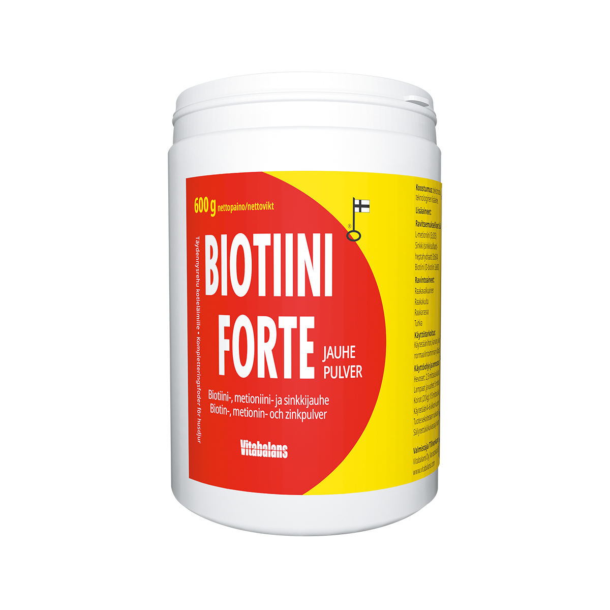 Biotiini Forte -jauhe 600 g - Vitabalans
